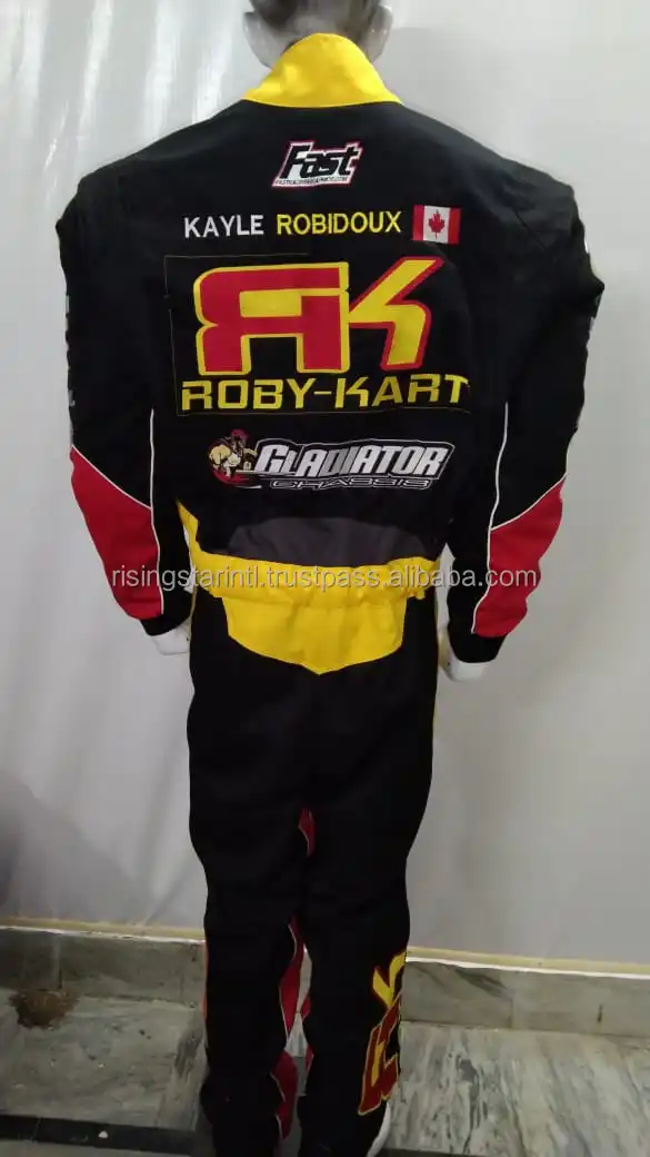 Custom Go Kart Racing Suit Cik Fia Level 2 Approved Polycotton Karting ...