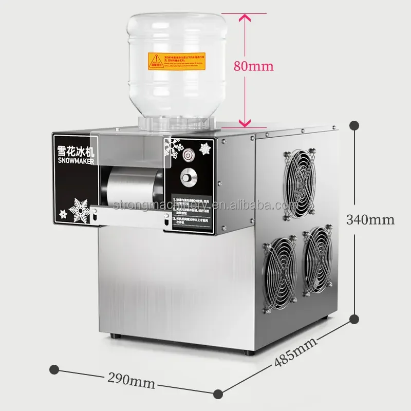 Zb-xbj60 Milk Snowflake Cream Fine Snow Ice Machine In Summer Automatic ...