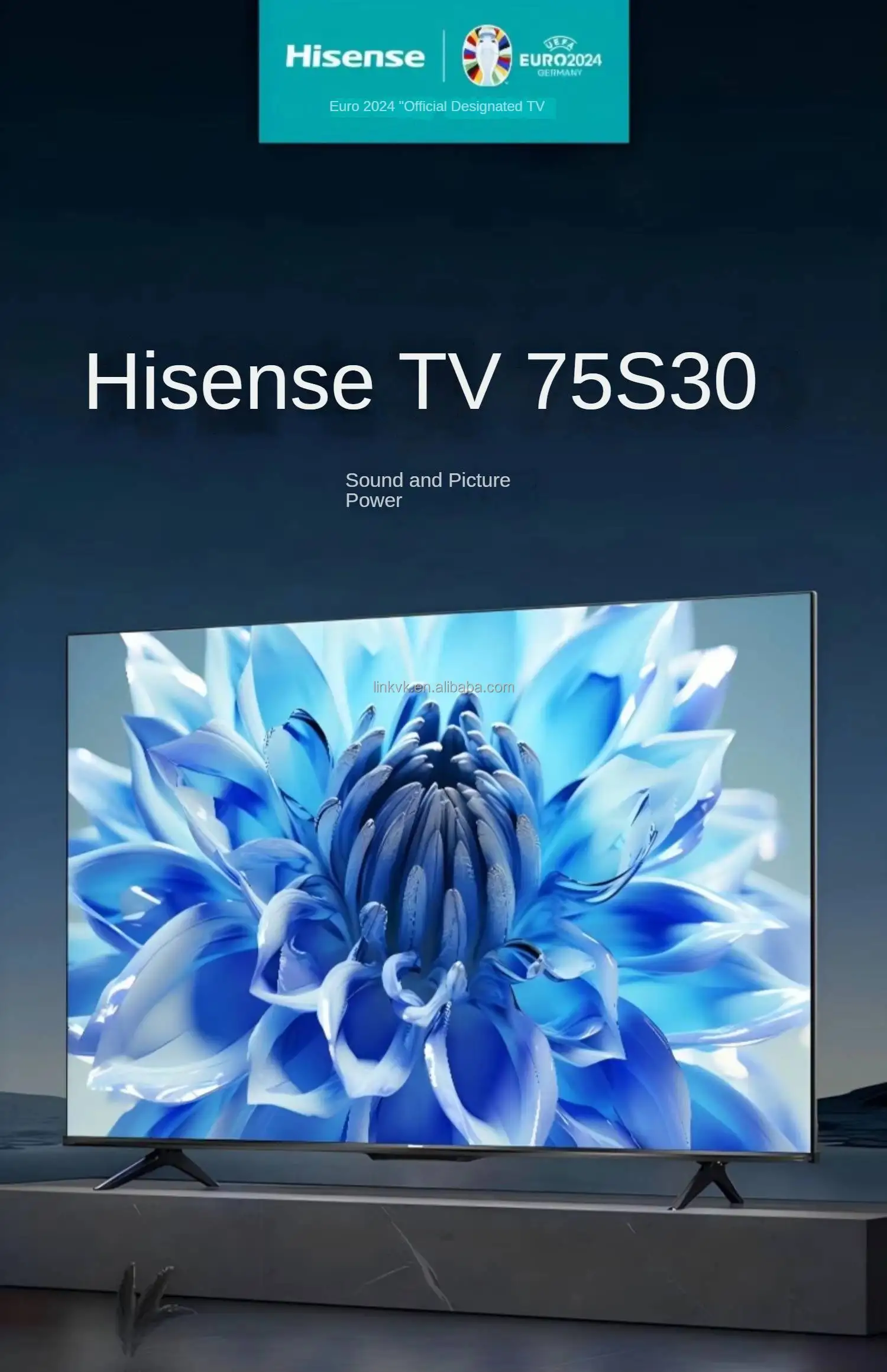 Hisense TV 75E3H - 75-Inch 4K Smart TV with 120hz Refresh Rate