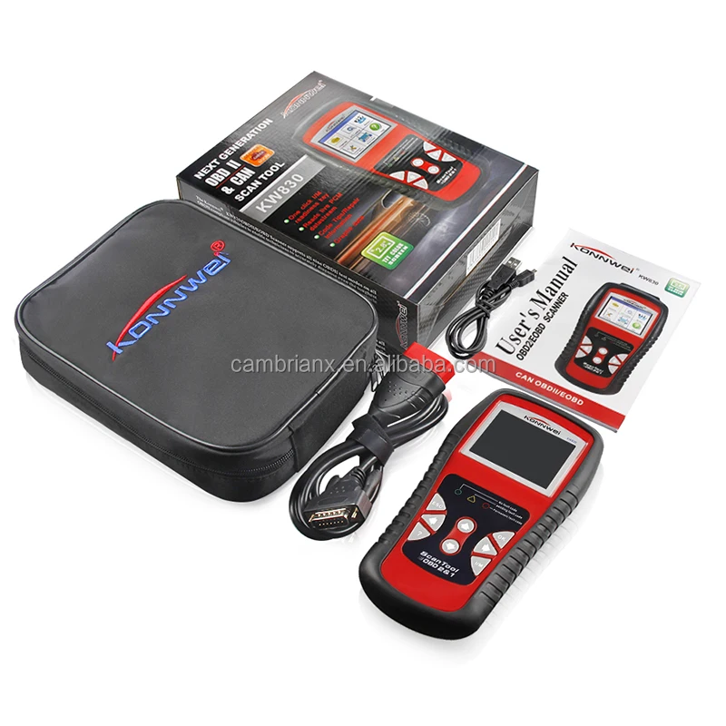 Kw830 Odb Ii Car Scanner Universal Diagnostic Tool Obd Auto Engine ...