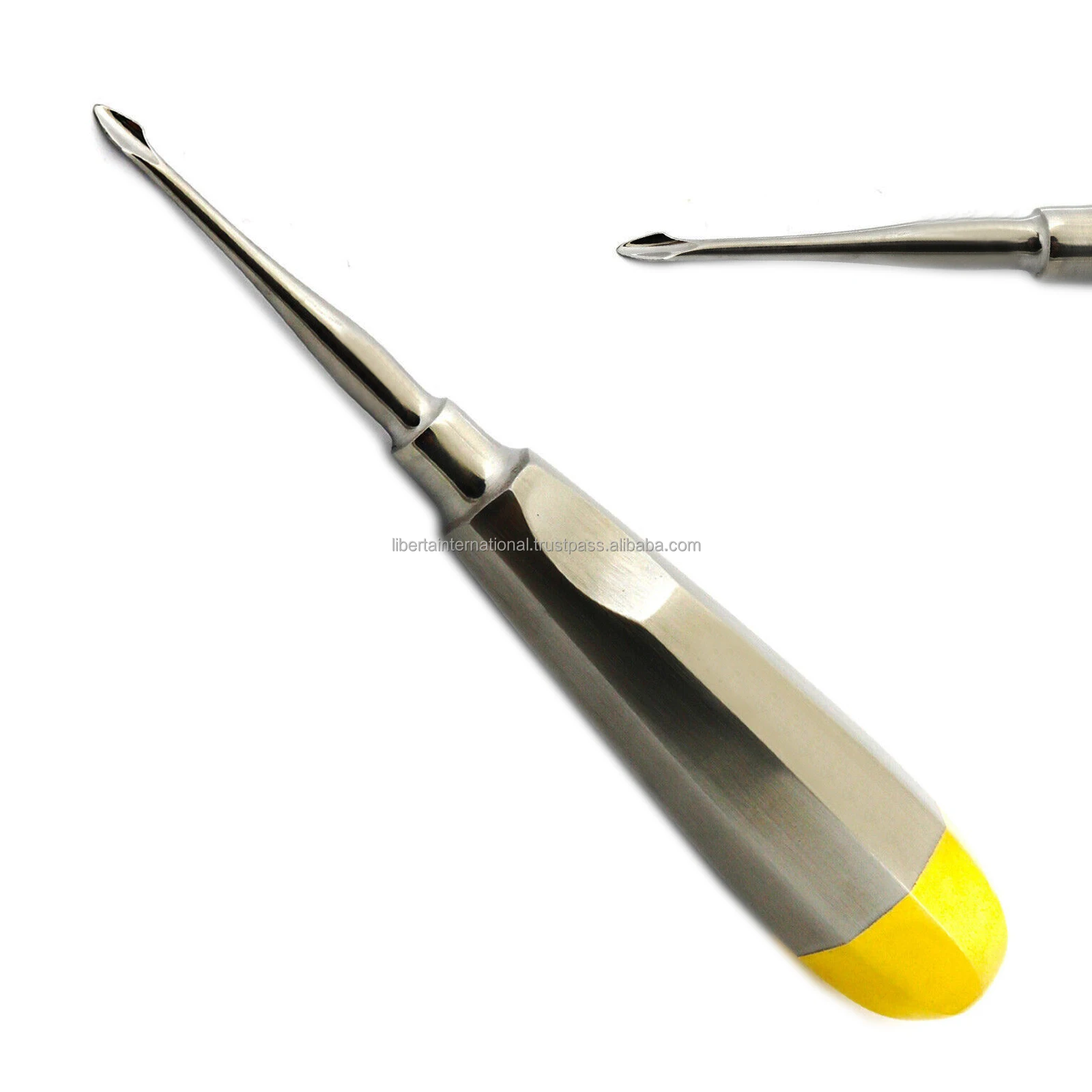 Set of 5 Teeth Dental Surgical Root Extraction Elevators Concave Tip ...