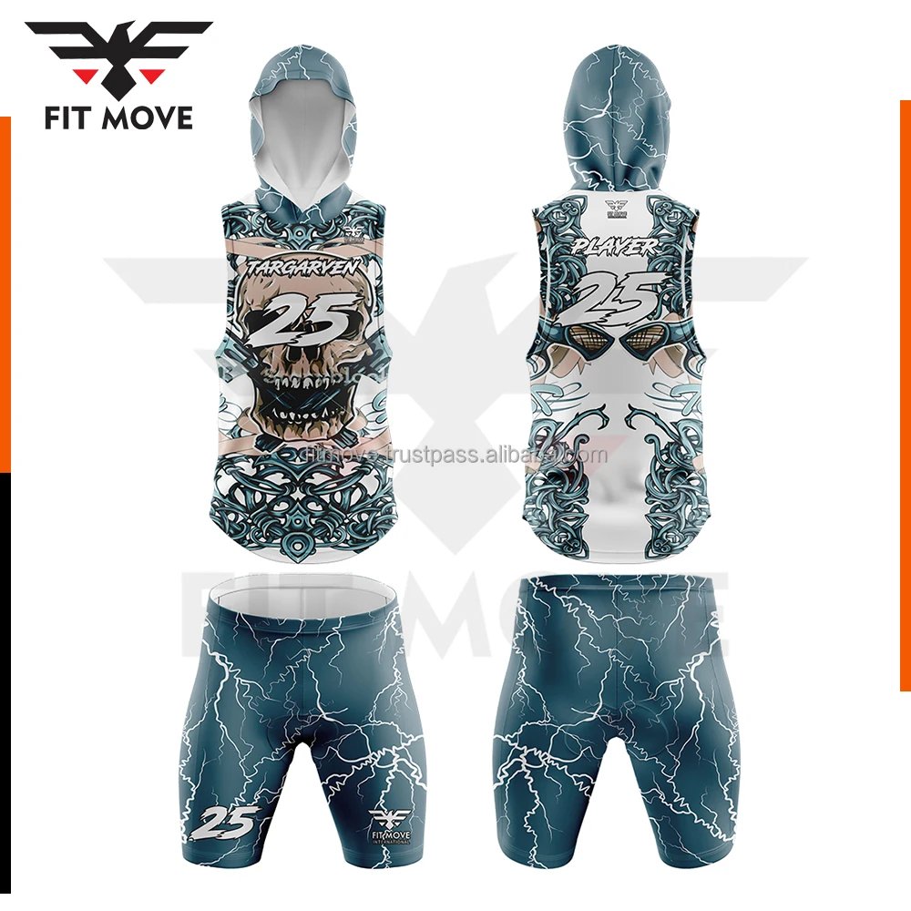 Flag Football Team Training Uniforms - 7V7 Sublimated Compression Set ...