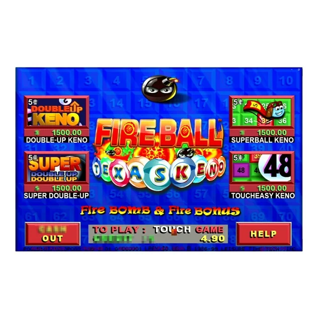 Fire Ball Keno - Single Video Game for Coin Operate Machine