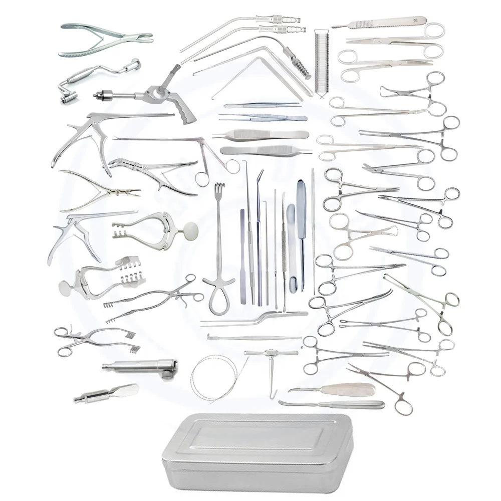 Basic CRANIOTOMY INSTRUMENTS SET OF 107 PIECES STAINLESS STEEL GENERAL ...