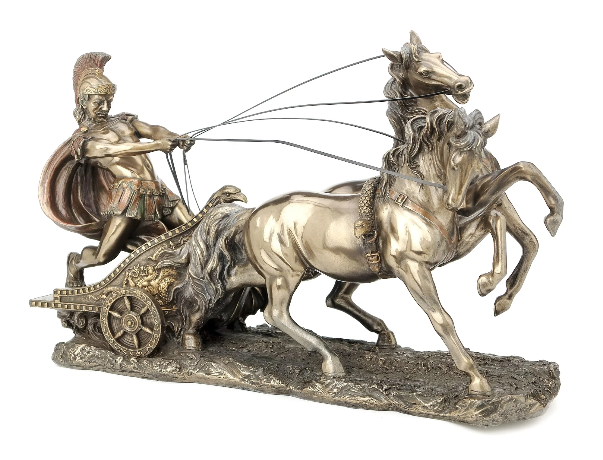 Veronese Design - Greek Sculpture - Roman Chariot - Cold Cast Bronze ...