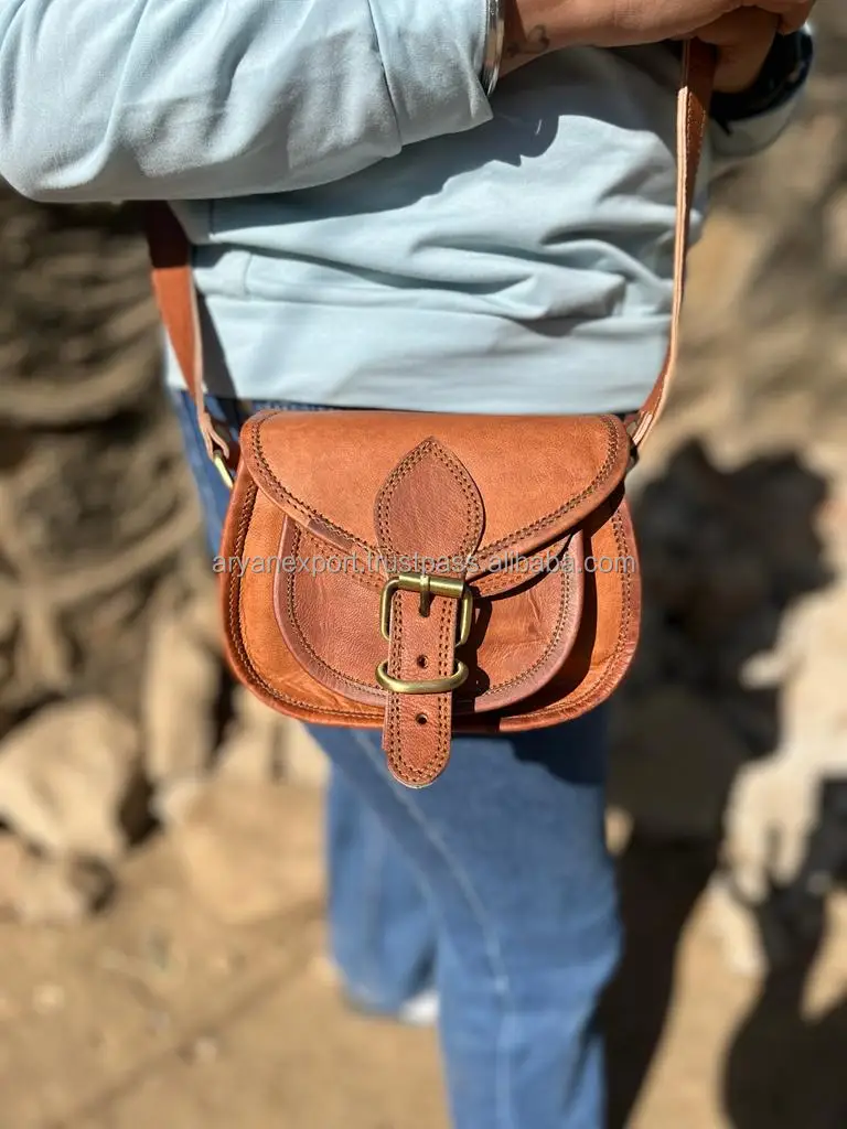 Real Handmade Goat Leather Ladies Handbag - All Seasons