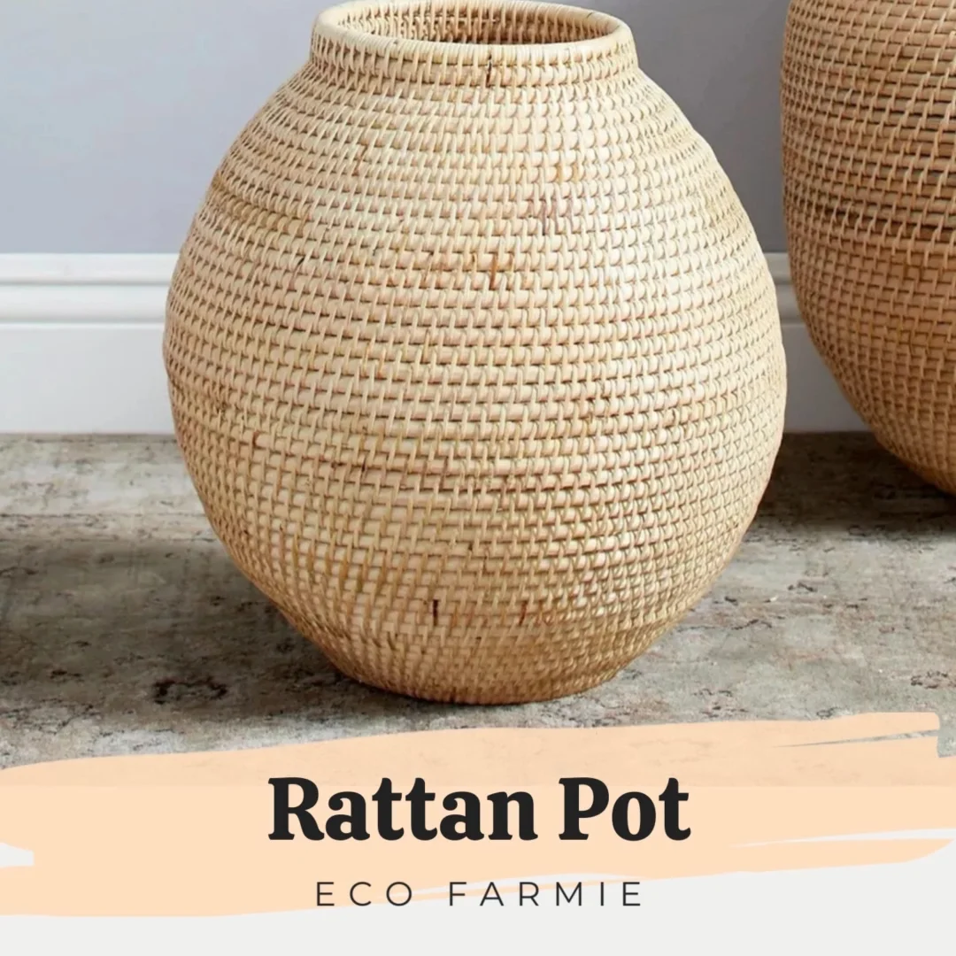 Natural Planter Pots Small Medium Large Sizes Rattan Pots Flower ...