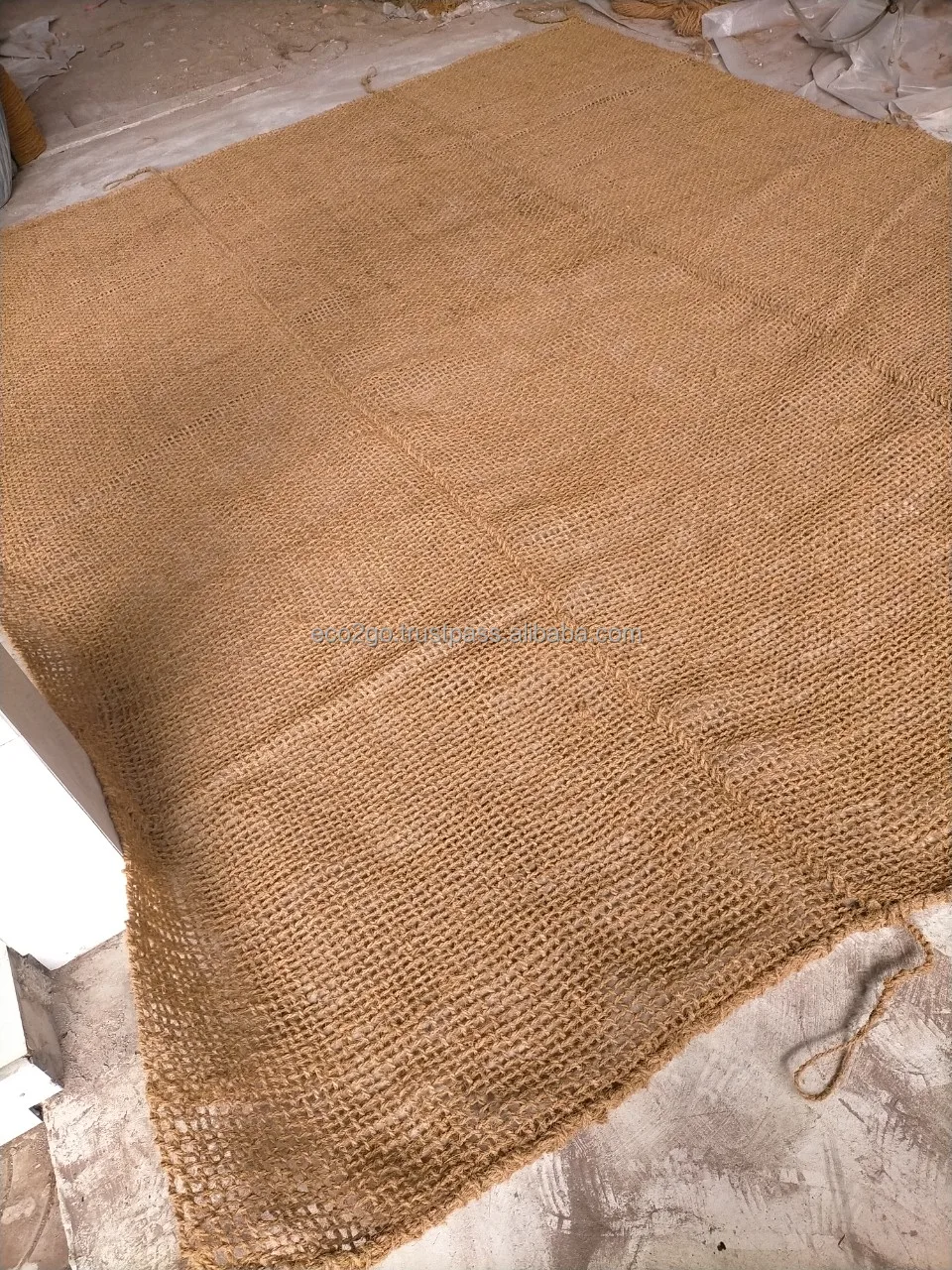 Rectangle Sun Shade Sail - Natural Coconut Fiber Custom Size