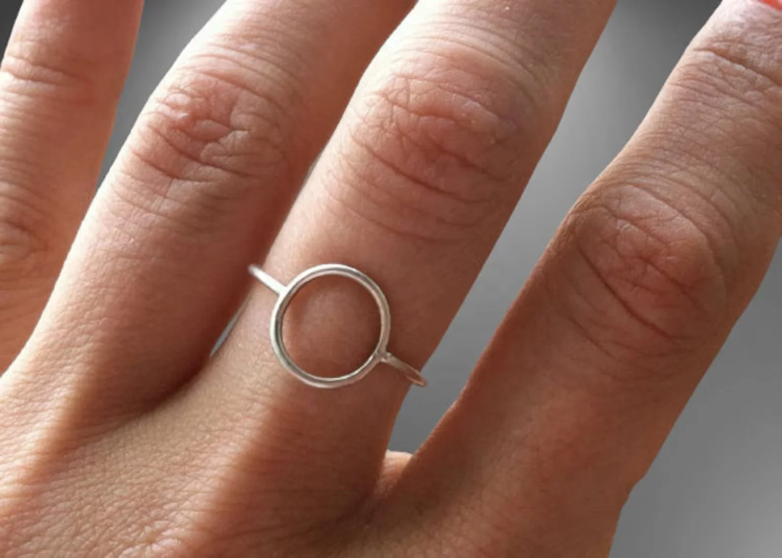 Karma Ring Circle Ring,Minimalist Ring,Dainty Ring,Stackable Ring,Geometry Ring,Minimalist ...