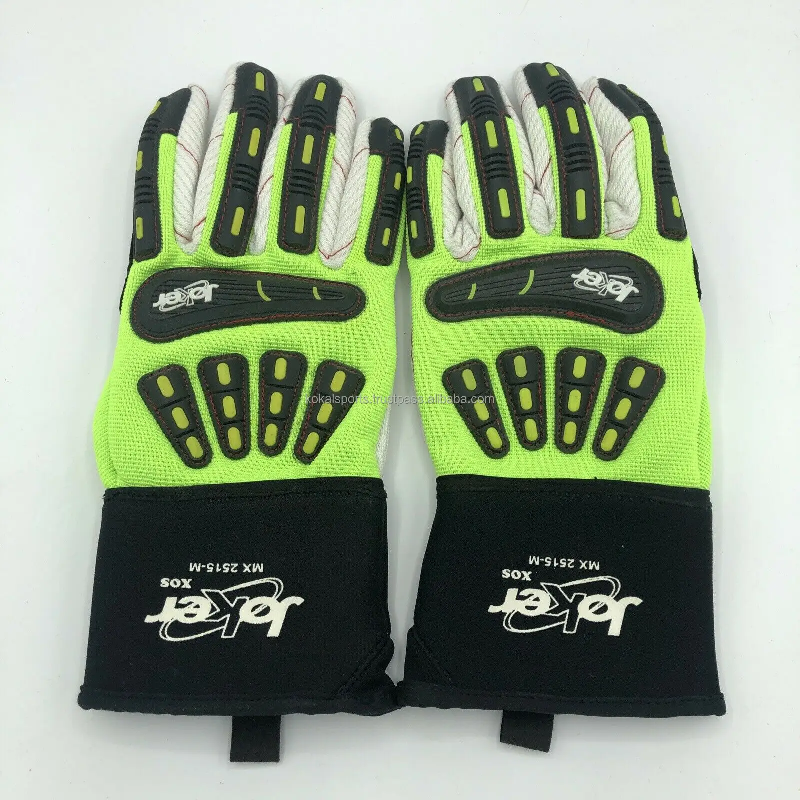 Saf-T-Glove Joker Impact Glove Old School Oil Field Cotton Palm Impact ...