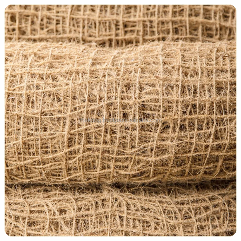 100% Natural Fibres Erosion Control Handmade Woven Cross Weave ...