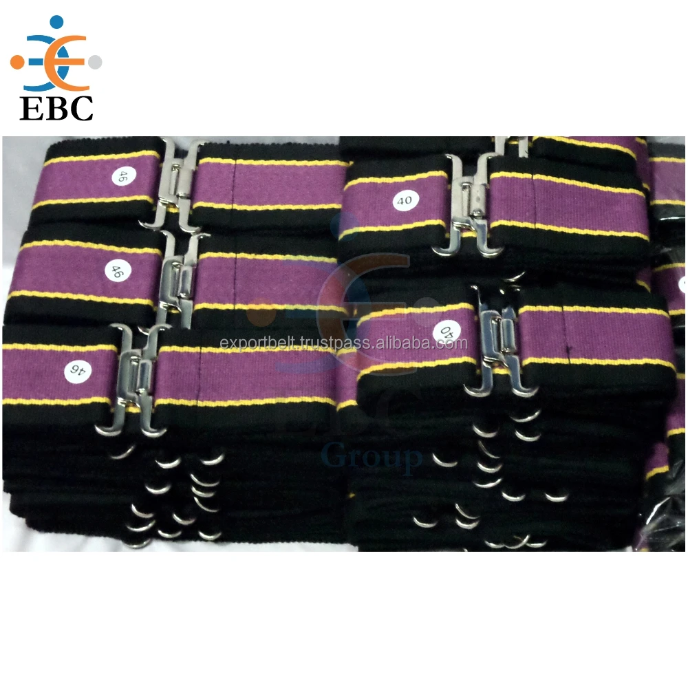 Polyester Coloured Leather Strap Stable Belt Web Belts For Parade ...