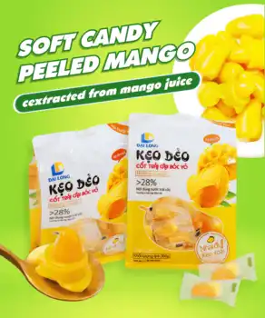 3d Peeled Green Mango Gummy Candy With Melted Filling Extracted From ...