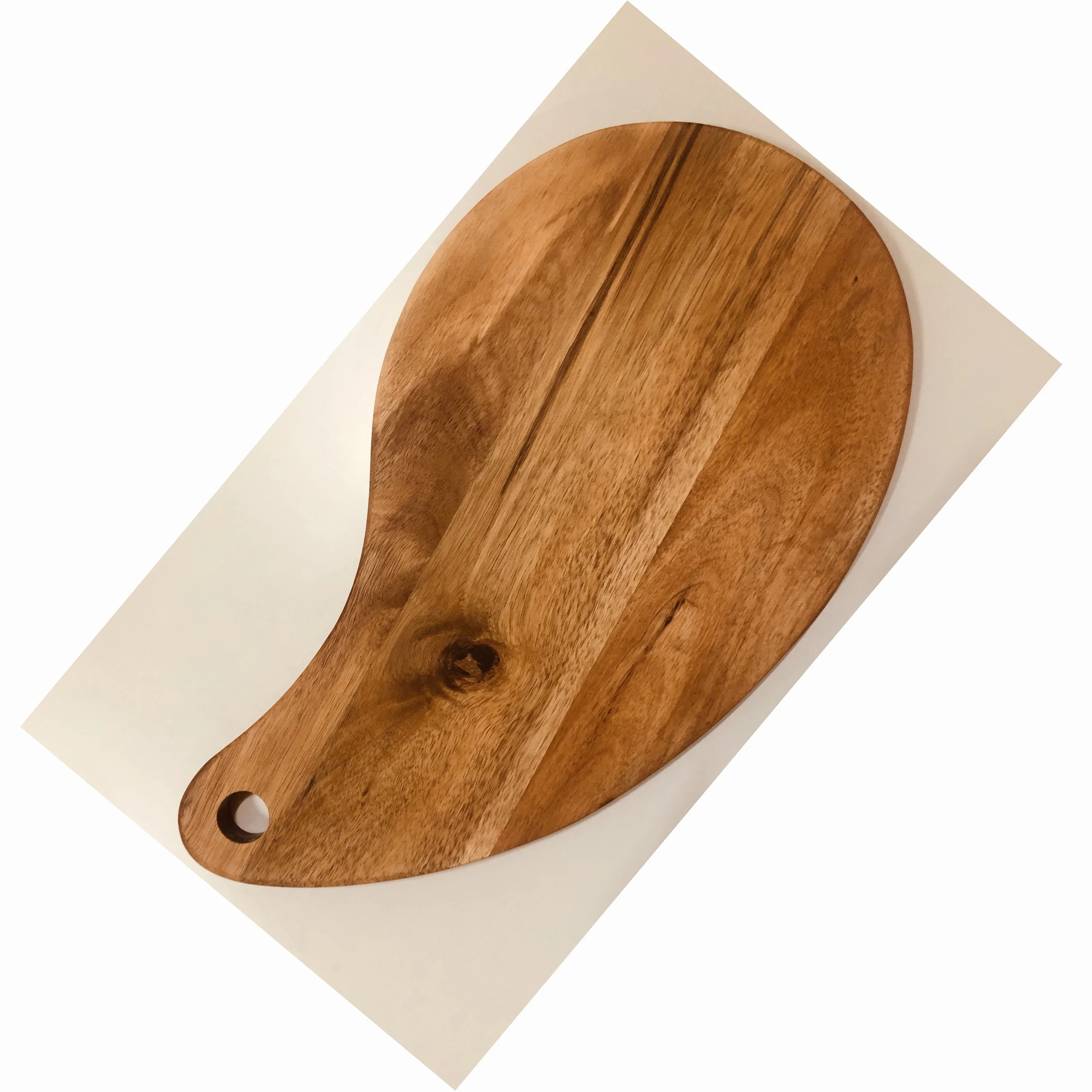 Customized Round Acacia Wooden Food Prep Board Nature-style Kitchen ...