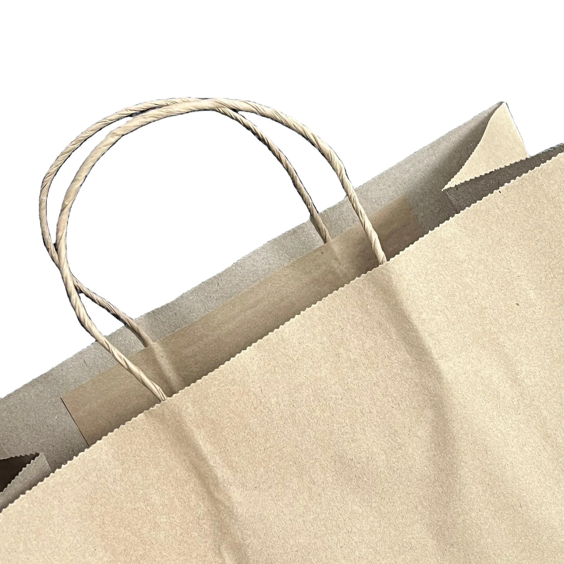 Durable Custom Logo No Handle Brown Recycled Paper Bag For Shopping ...