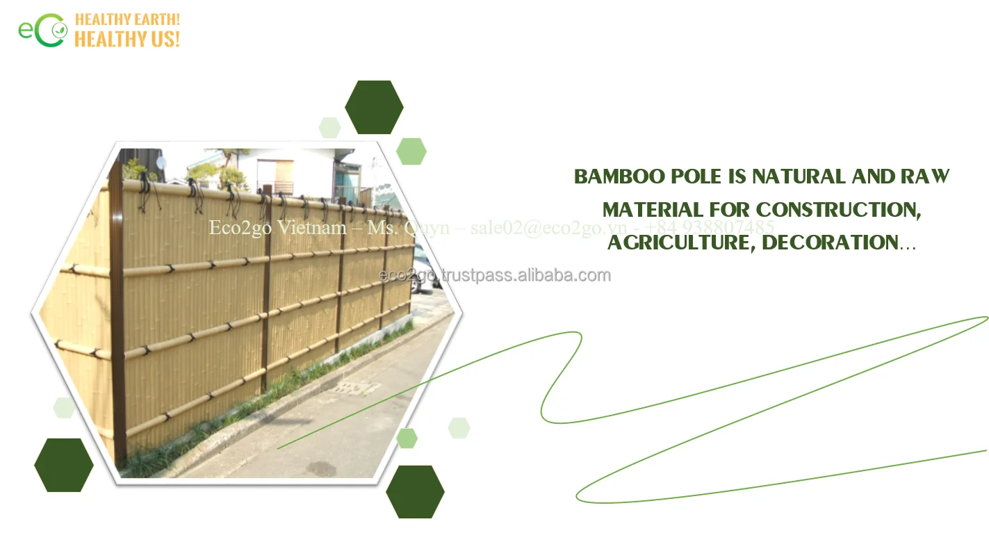 Ecofriendly Bamboo Poles Wholesale Bamboo Raw Materials Made Of 100% ...