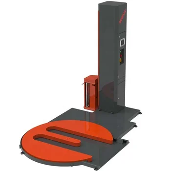 M Shape Turntable Pallet Stretch Wrapping Machine Semi-automatic ...