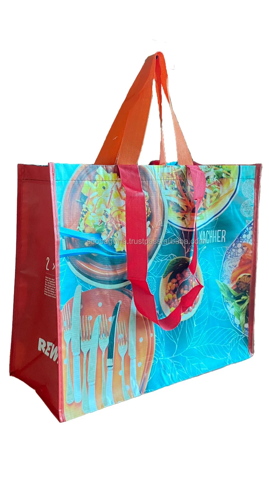 Reusable Polypropylene Packaging Laminated Eco Carry Non Woven Bag ...