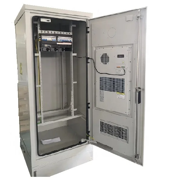 19-inch Outdoor Telecom Cabinet Enclosure Rack With Air Conditioner For ...