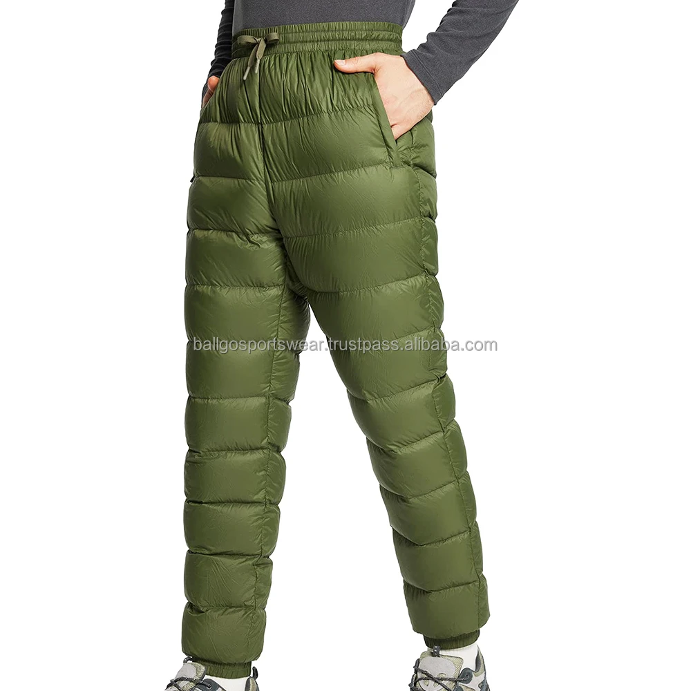 New Style Puffer Pants For Men In Nylon Fabric Winter Warm Ski Pants ...