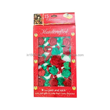 Handcrafted Readymade Gift Box And Bag Ribbons With Elegant Rose Bows ...