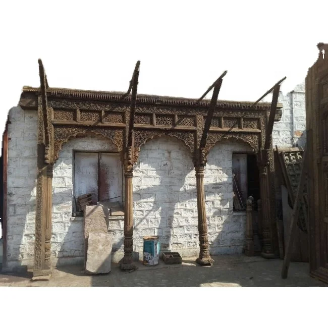 Antique and Vintage Solid Wood Arch Hand Carved for Decor