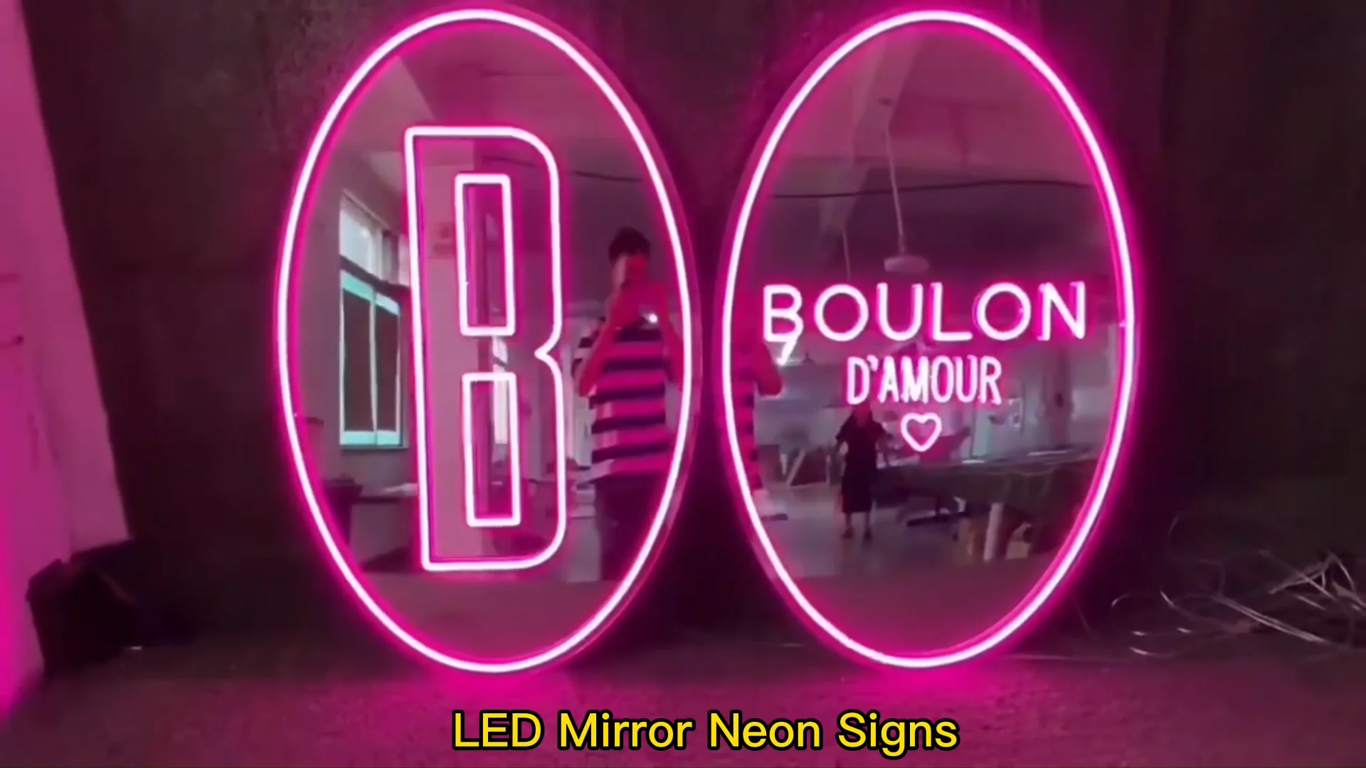 Drop Shipping Wall-mounted Custom Sculpt Led Neon Mirror Signs - Buy ...