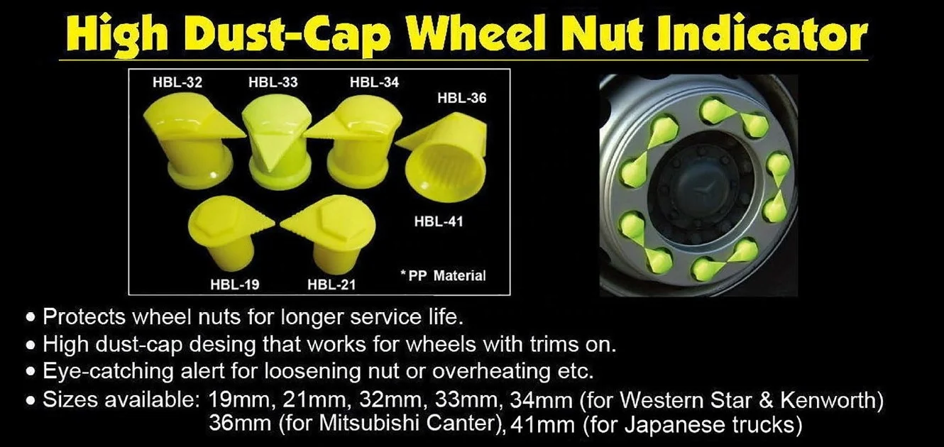 Wheel Nut Indicator Dust Cap 34mm_hbl-34 - Buy Wheel Nut Indicator Dust ...
