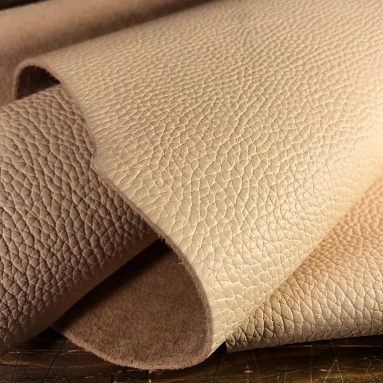 Snow White Genuine Leather Cow Milled Finish Leather For Upholstery ...