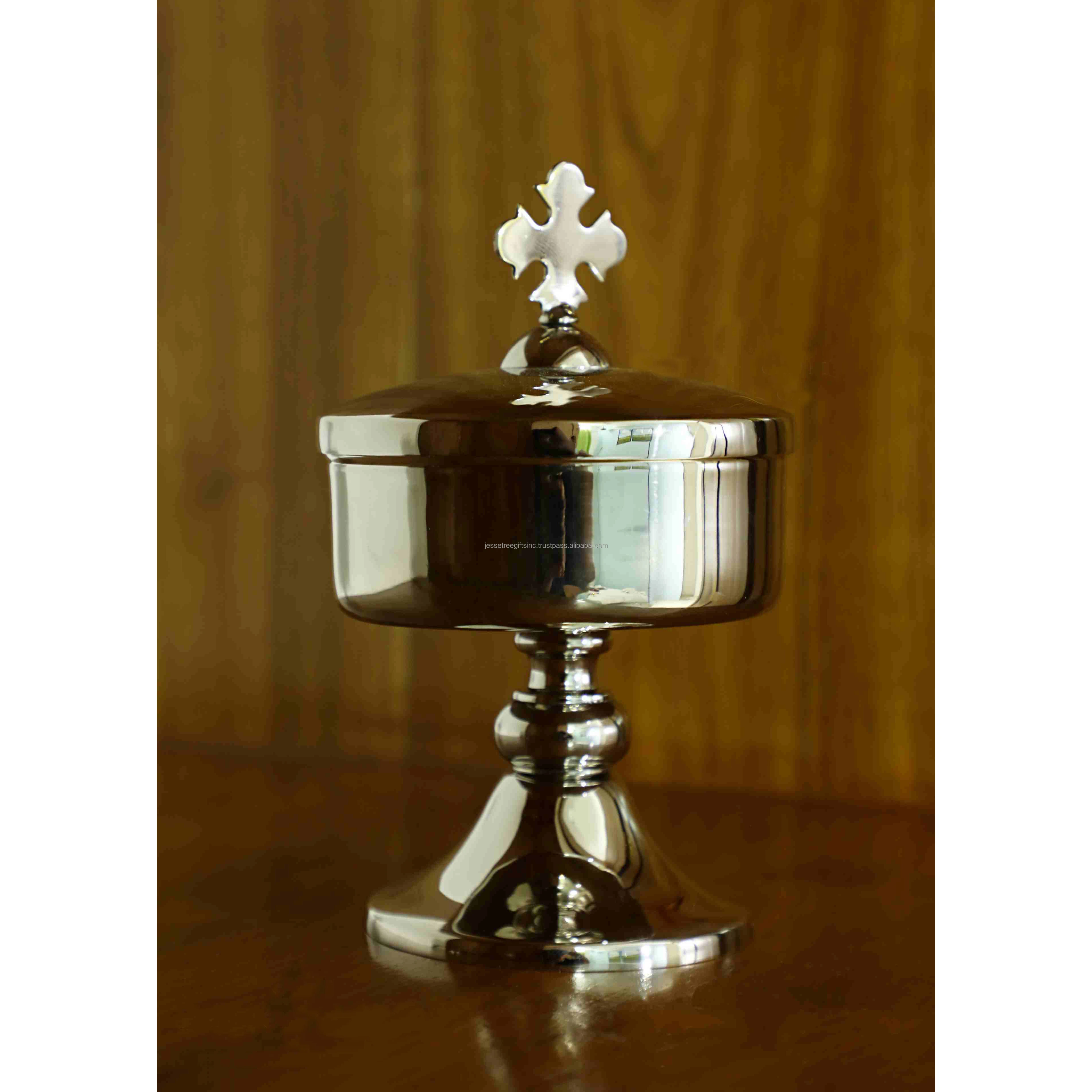Modern Style Metal Church Ciborium With Nickel Plating Finishing Round ...