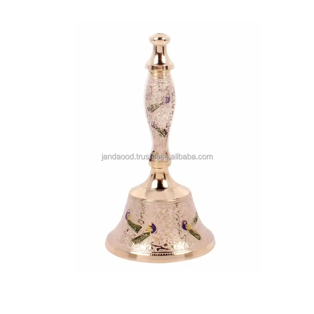 Hammered Brass Bells Office Table Hand Call Bell For Ringing At Wedding ...