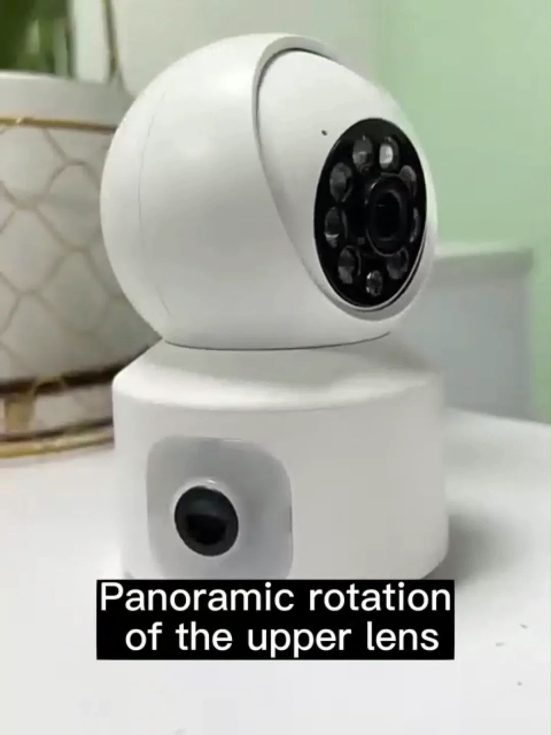 4mp无线摄像头，带双屏婴儿监视器夜视室内迷你ptz安全知识产权摄像头闭路电视监控摄像头 - Buy 带双屏幕的4mp Wifi相机,婴儿监视 ...