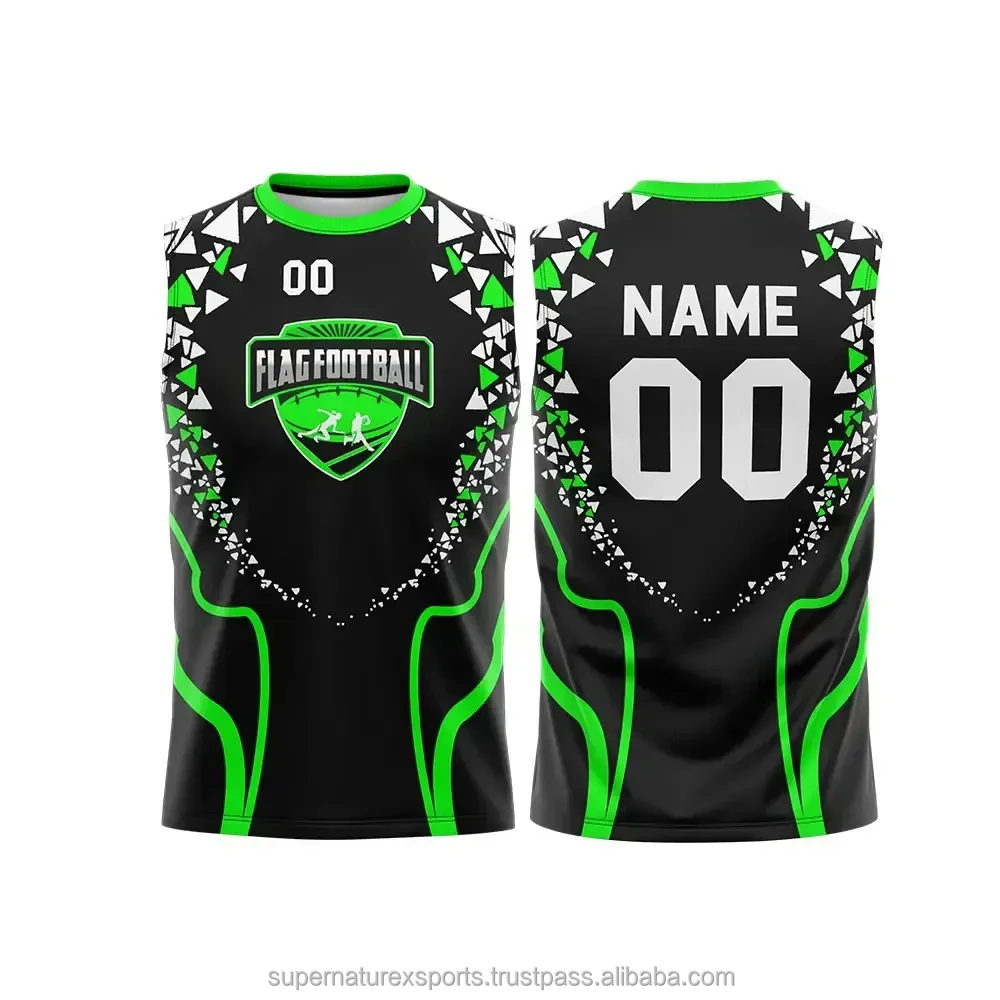 Sublimation Customized 7V7 Football Uniforms 7on7 Flag Uniforms with ...