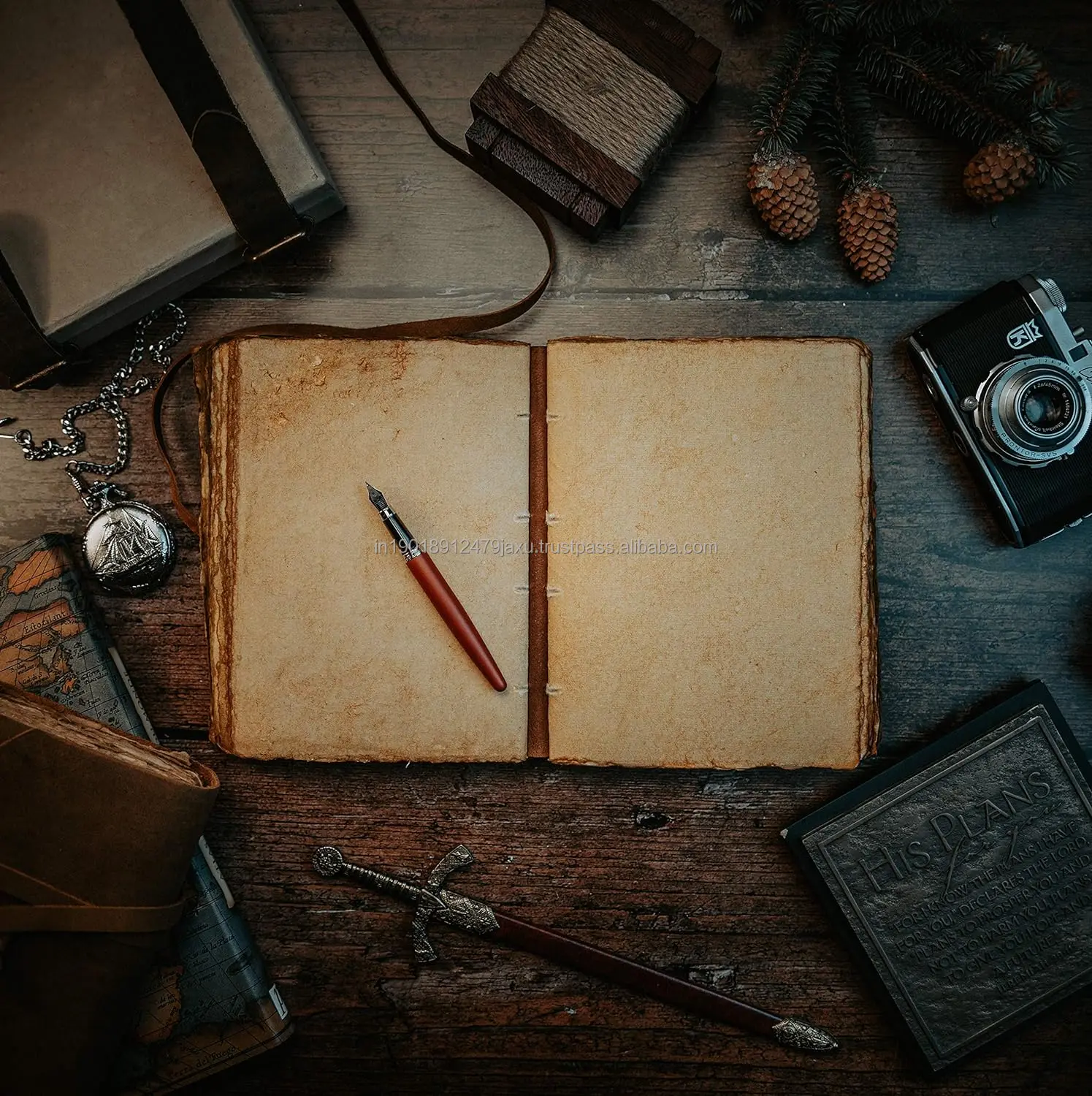 Handmade Genuine Leather Journal High Quality Handicraft Vintage Large ...