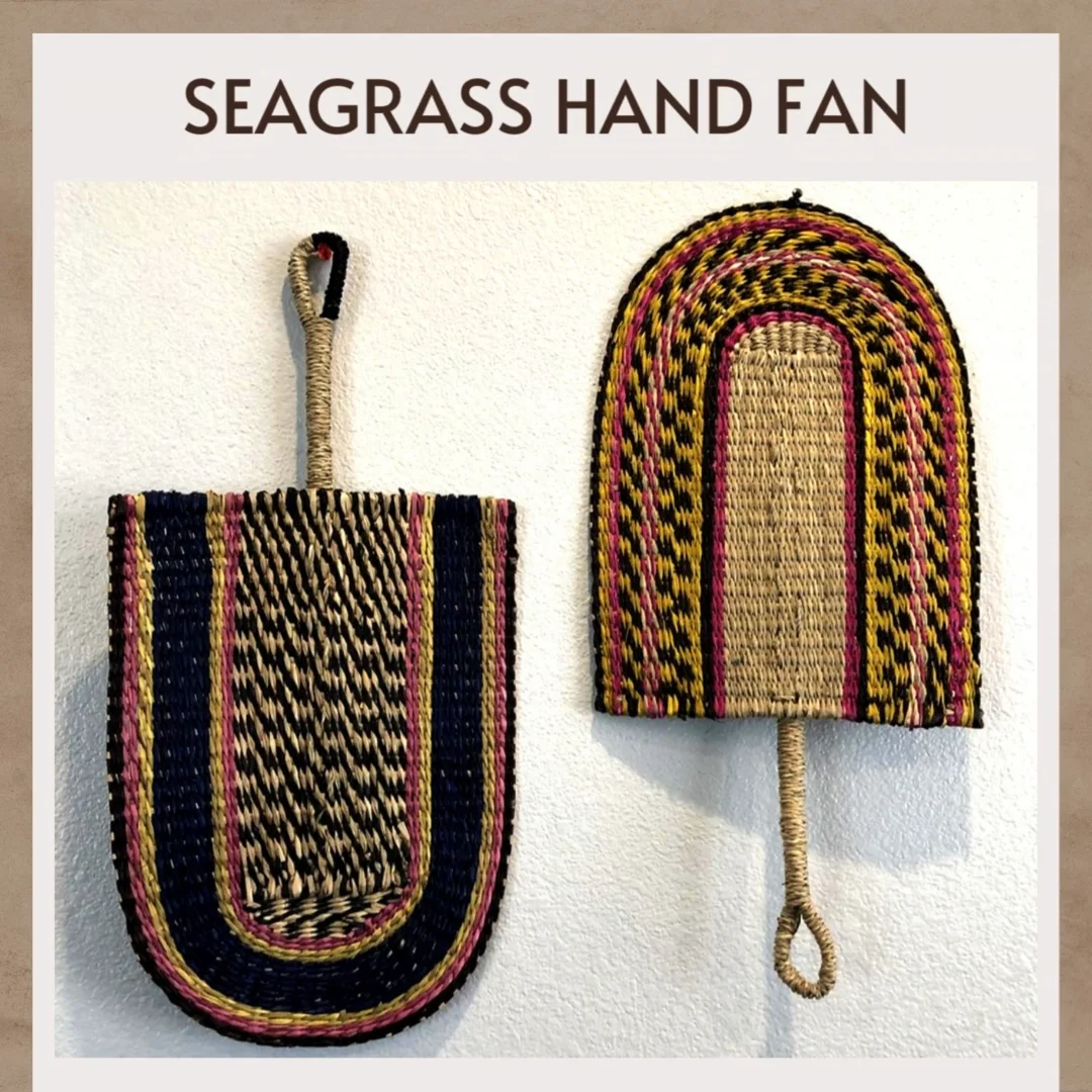Seagrass African Natural Hand Fans Handheld Fan Made Of Straw Raffia ...