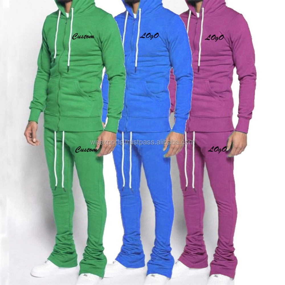 Latest Customized Design Men Slim Fit Stacked Tracksuit/ Men Sweatsuit ...