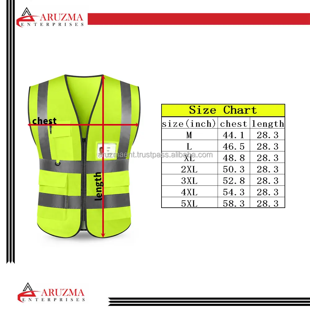 Customized Public Yellow and Orange Reflective Mesh 100% Polyester ...