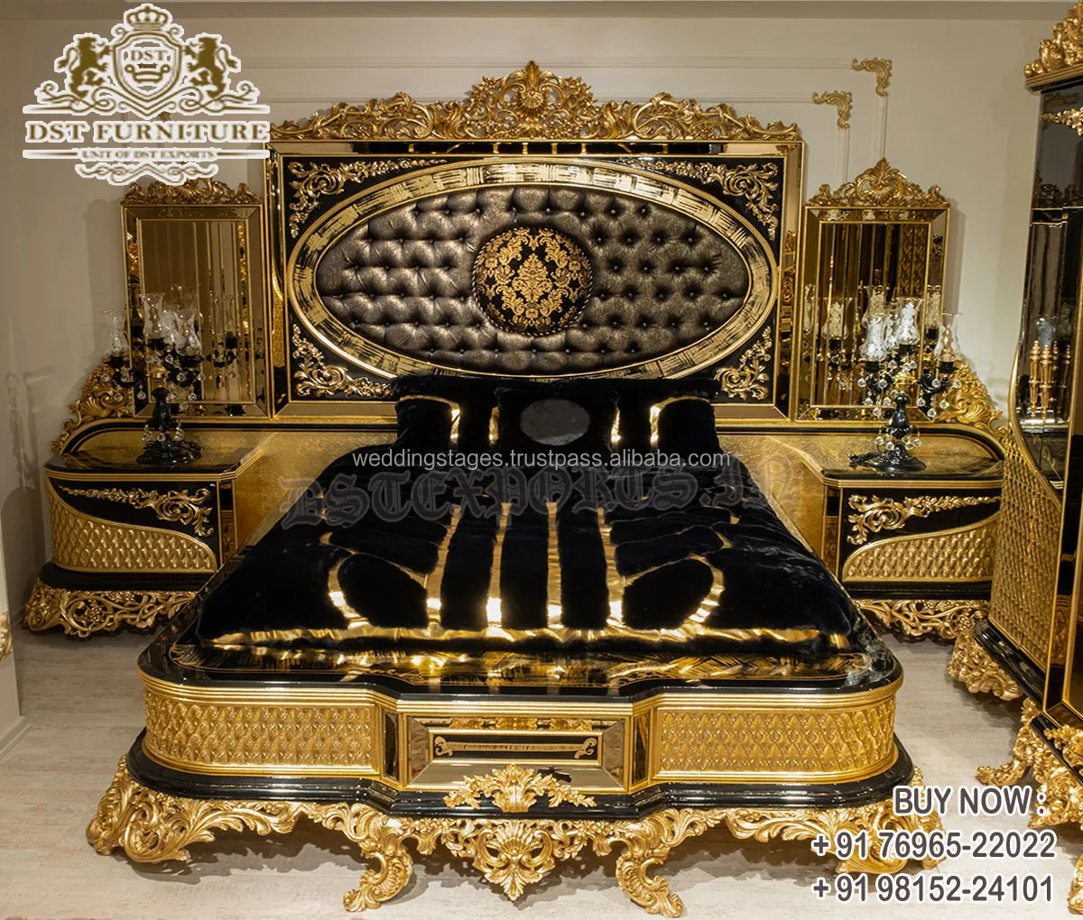 Imperial Design Maharaja Bed - Super Luxury & Customizable