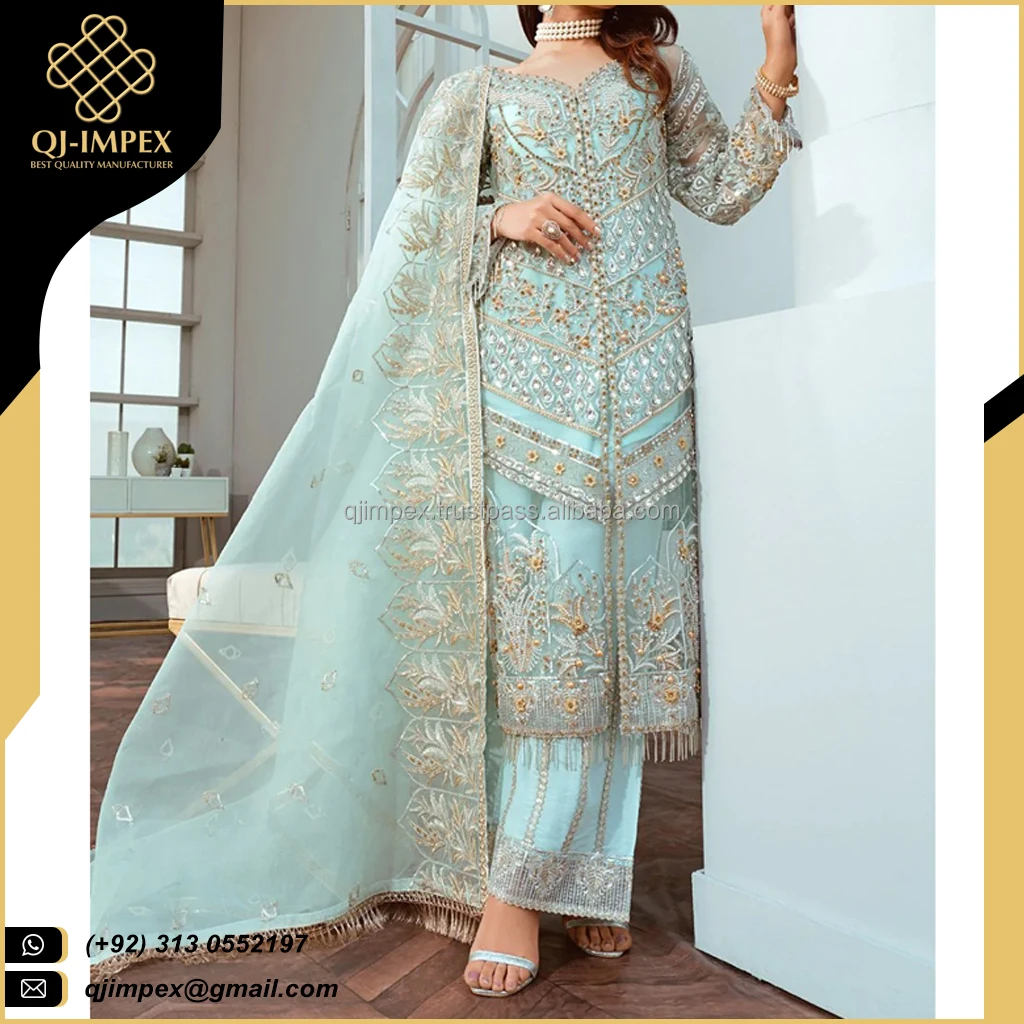 Pakistani Party Wear Wedding Dresses For Women Fancy Salwar Kameez And
