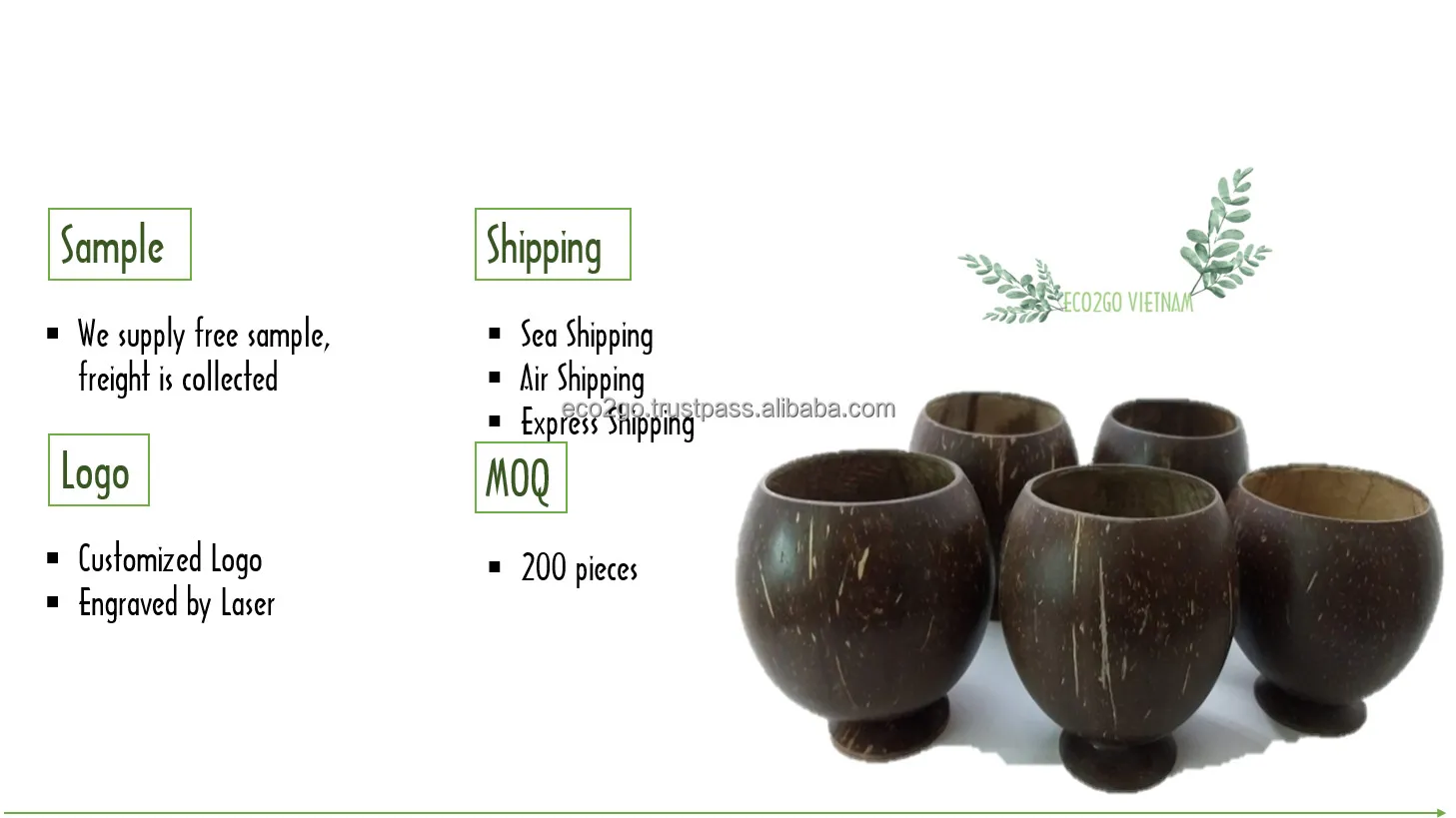 CUSTOMIZED DESIGN 2024! NATURAL COCONUT CUP for DRINKS/ COCONUT COFFEE ...