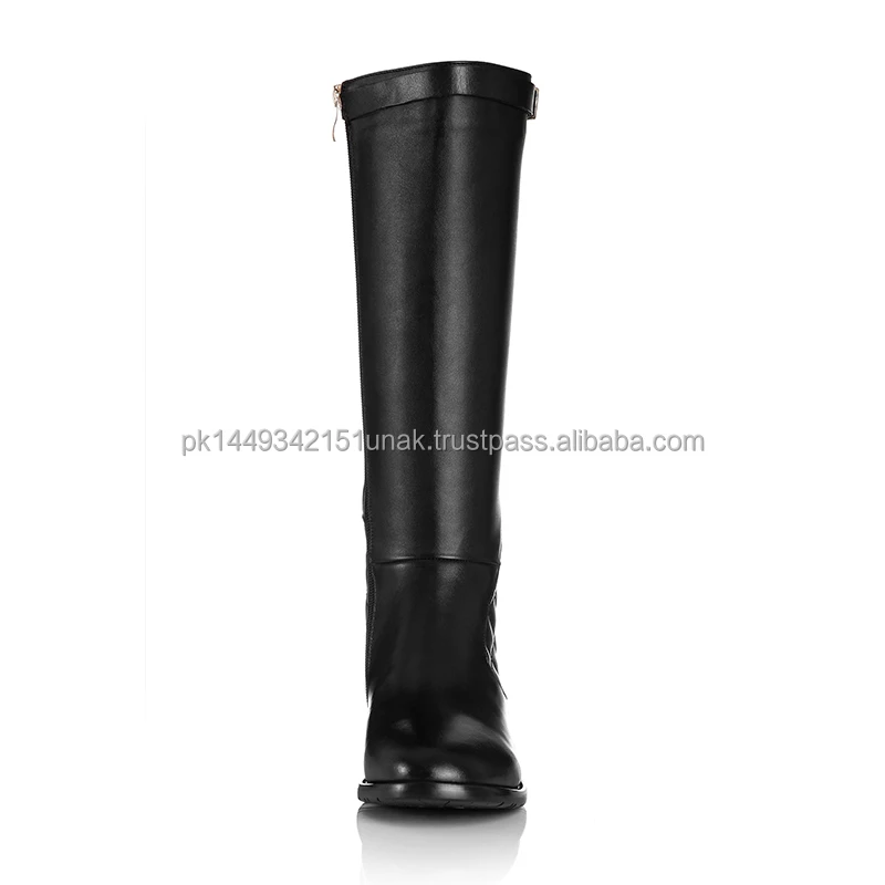 Women Knee High Wellington Gumboot Waterproof Riding Boot Pvc Shoes ...