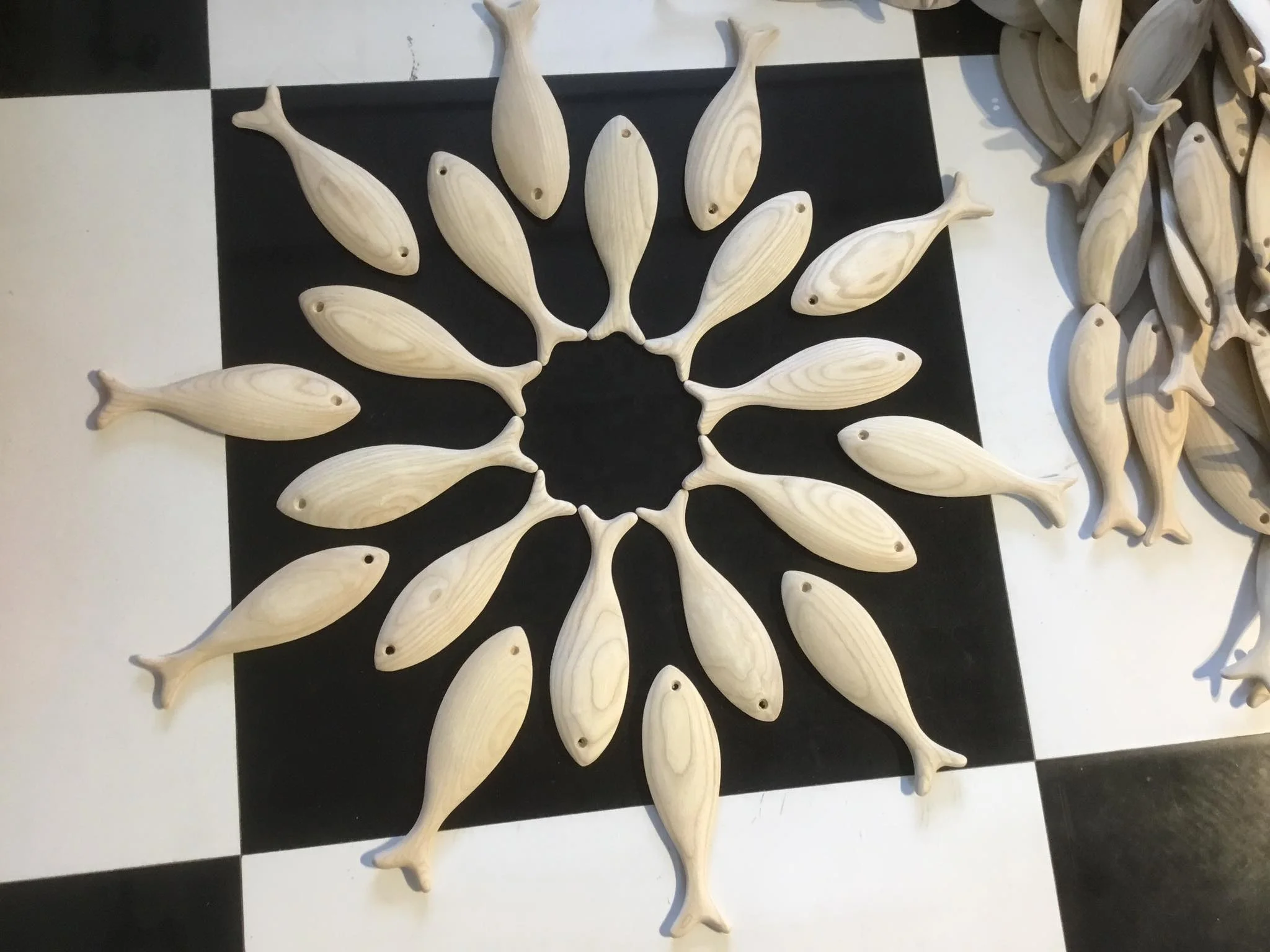 Cheap Wooden Fish Decorations /wood Carving Fish/ Nautical Painted ...