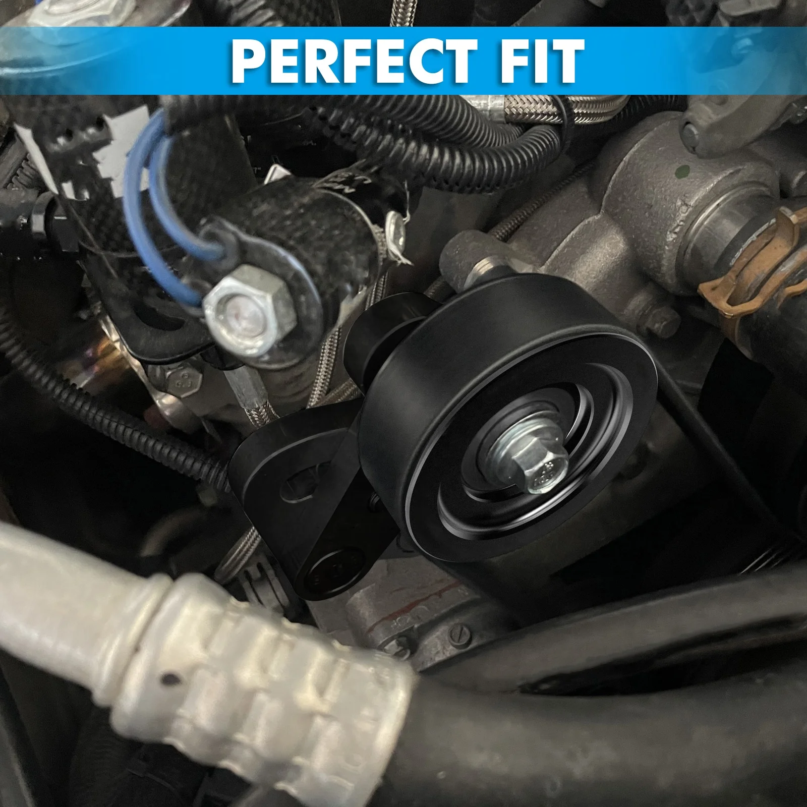 Bevinsee Ls Billet Aluminum Grooved Tensioner Pulley Ls1 Ls2 Ls3 Ls6 5 ...