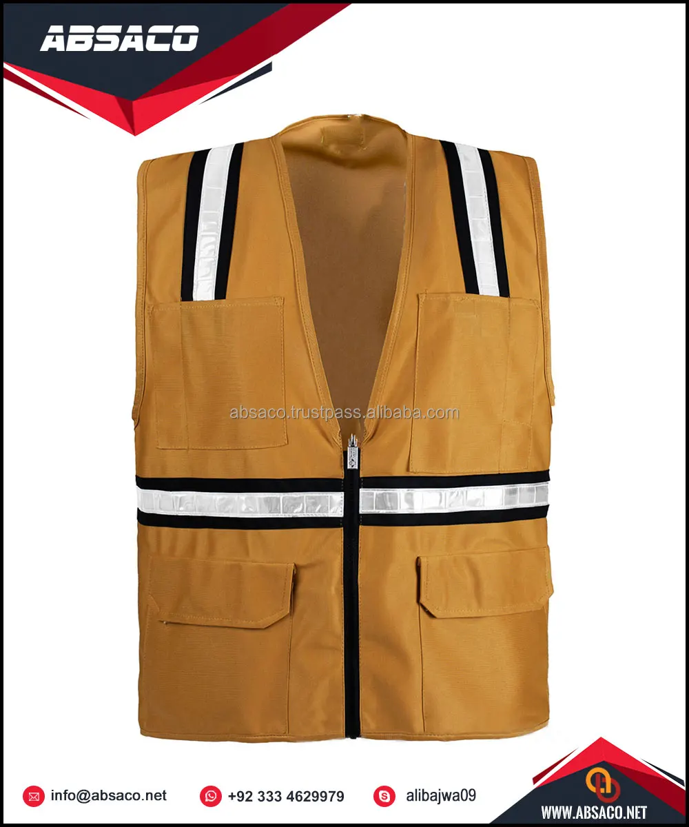 Safety Blue Mesh Vest Two-tone High Visibility Reflective Work Vest ...