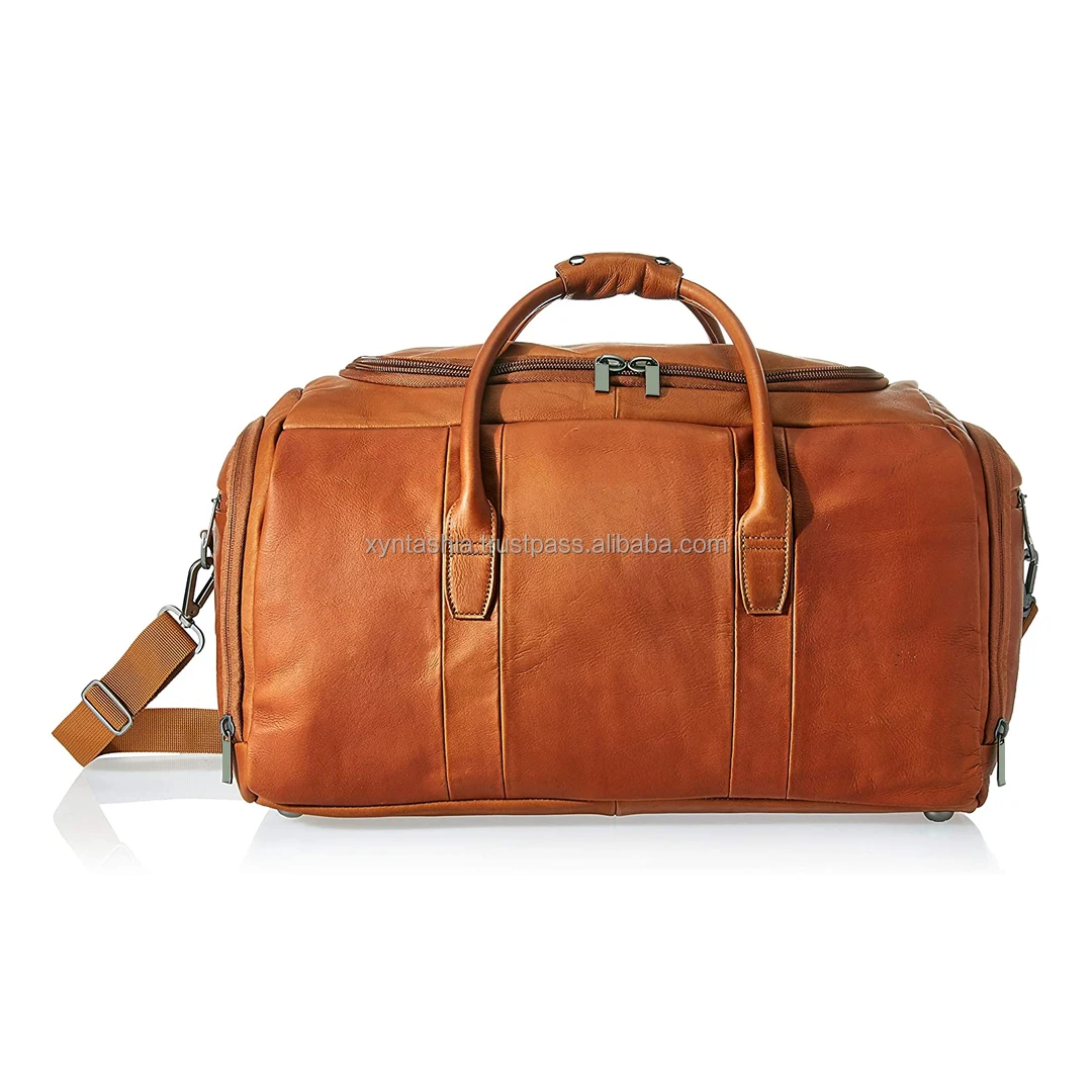 Genuine Vintage Leather Duffle Travel Bags Wholesale Good Quality Pu ...