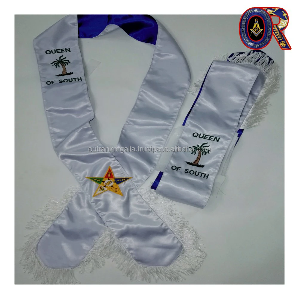 Masonic Regalia Queen Of South English Blue Lodges Master Mason Craft ...