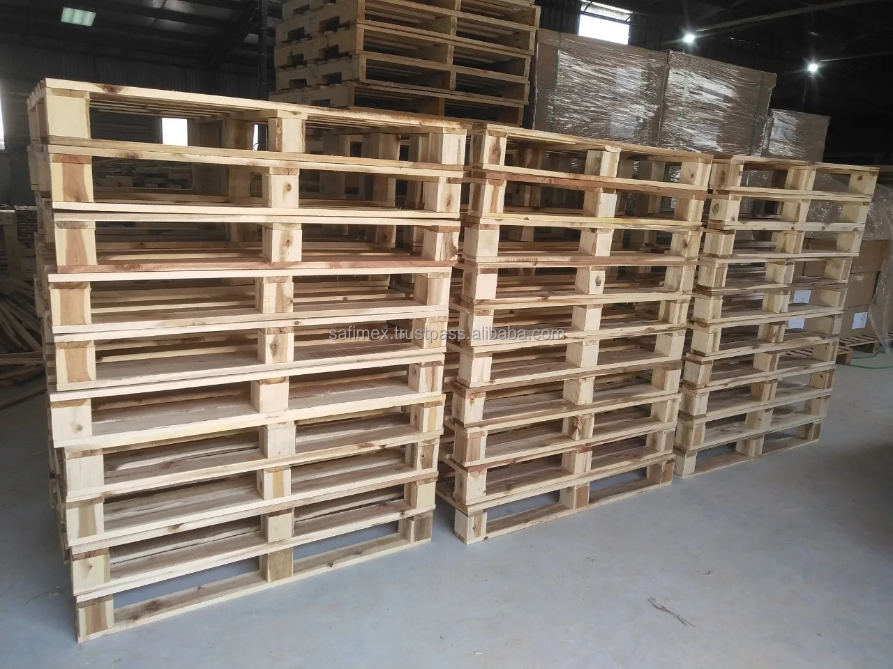 Vietnamese Wooden Pallet EU Standard for Packing / Pine Rubber Wood ...
