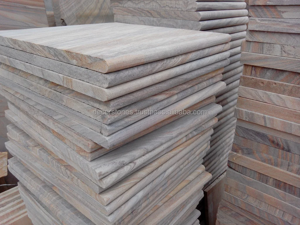 Indian Rainbow Sandstone Pool Coping Stones - Durable & Stylish