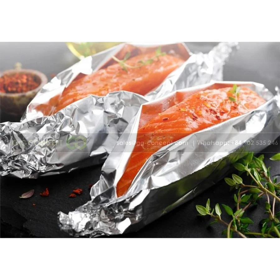 45cm Large Long Food Foil Wrapping Paper Aluminium Alloy Foil Wrap ...