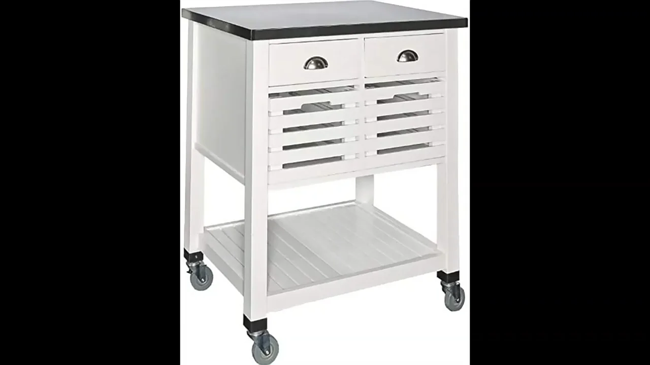 Handmade Natural Wood Kitchen Trolley Cart With Wine Rack/natural ...